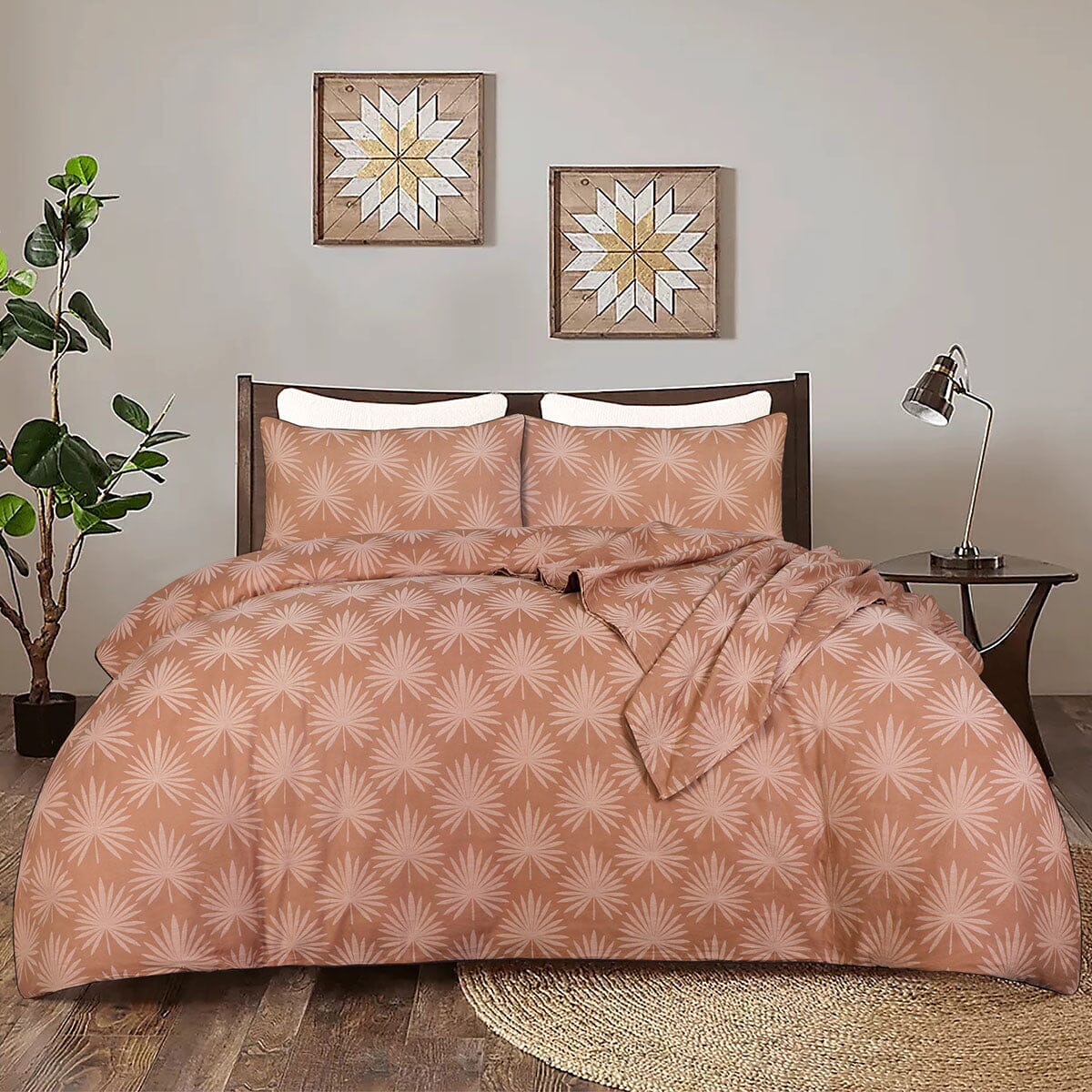 BED SET PLAM LEAVES-KING – ONIEO