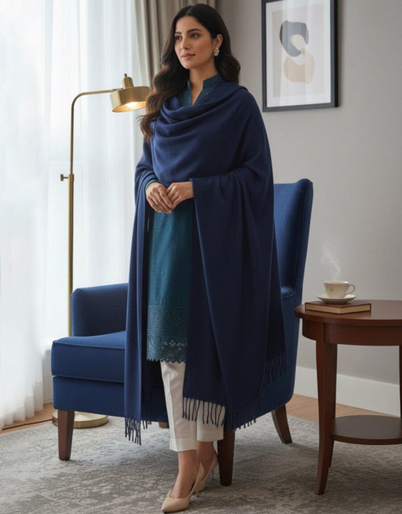 Plain Shawl-Blue – ONIEO