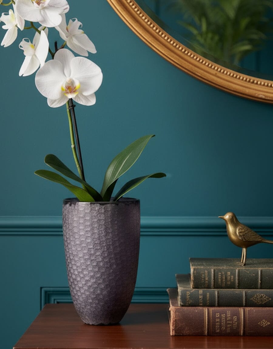 Textured Purple Glass Vase – ONIEO